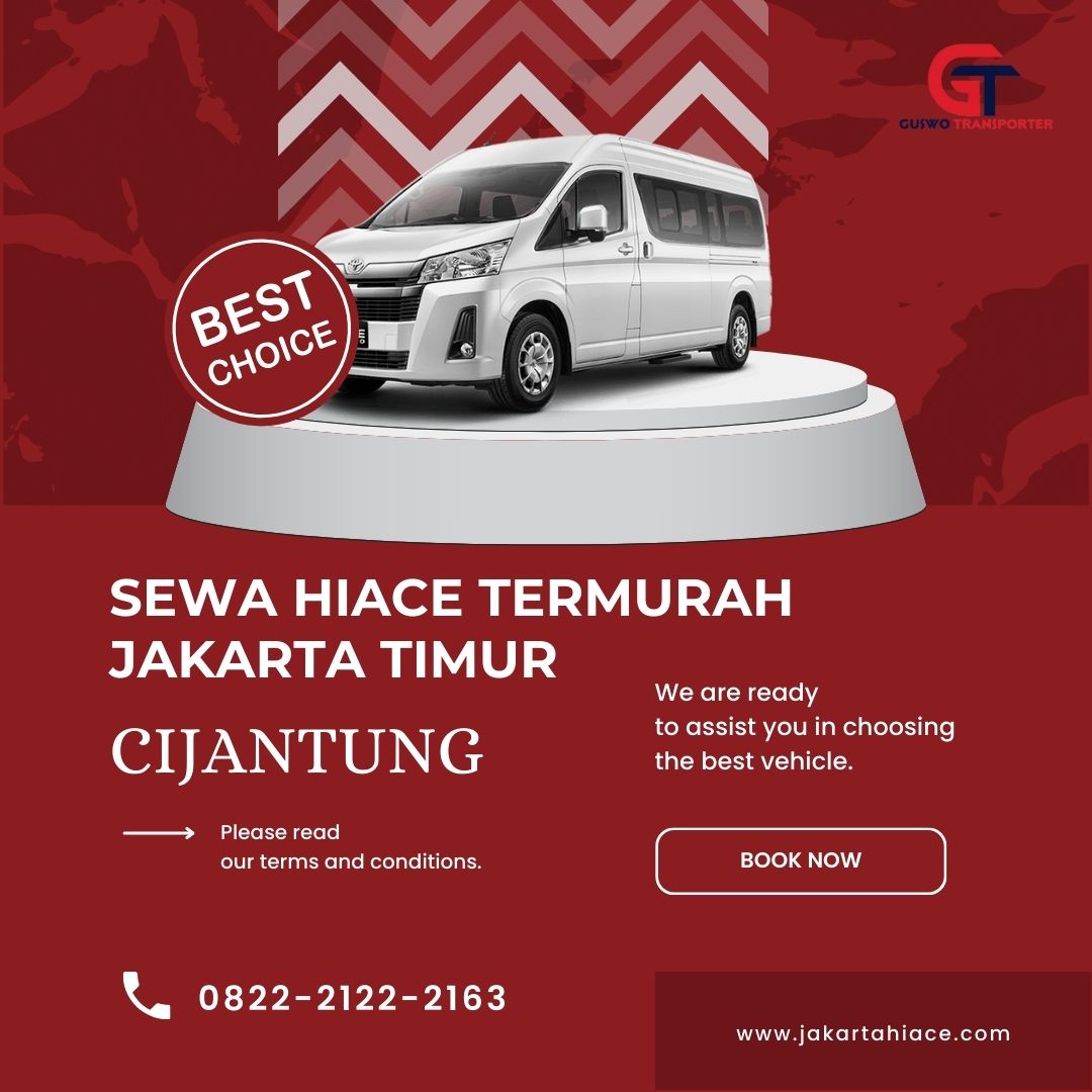 Sewa Hiace Termurah Cijantung Pasar Rebo Jakarta Timur - Sewa Hiace Jakarta